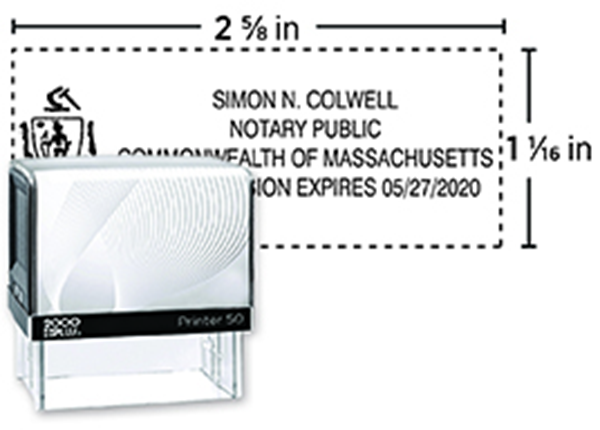 Derksen - 2000 Plus® Self-Inking Printer 50 Notary Stamp